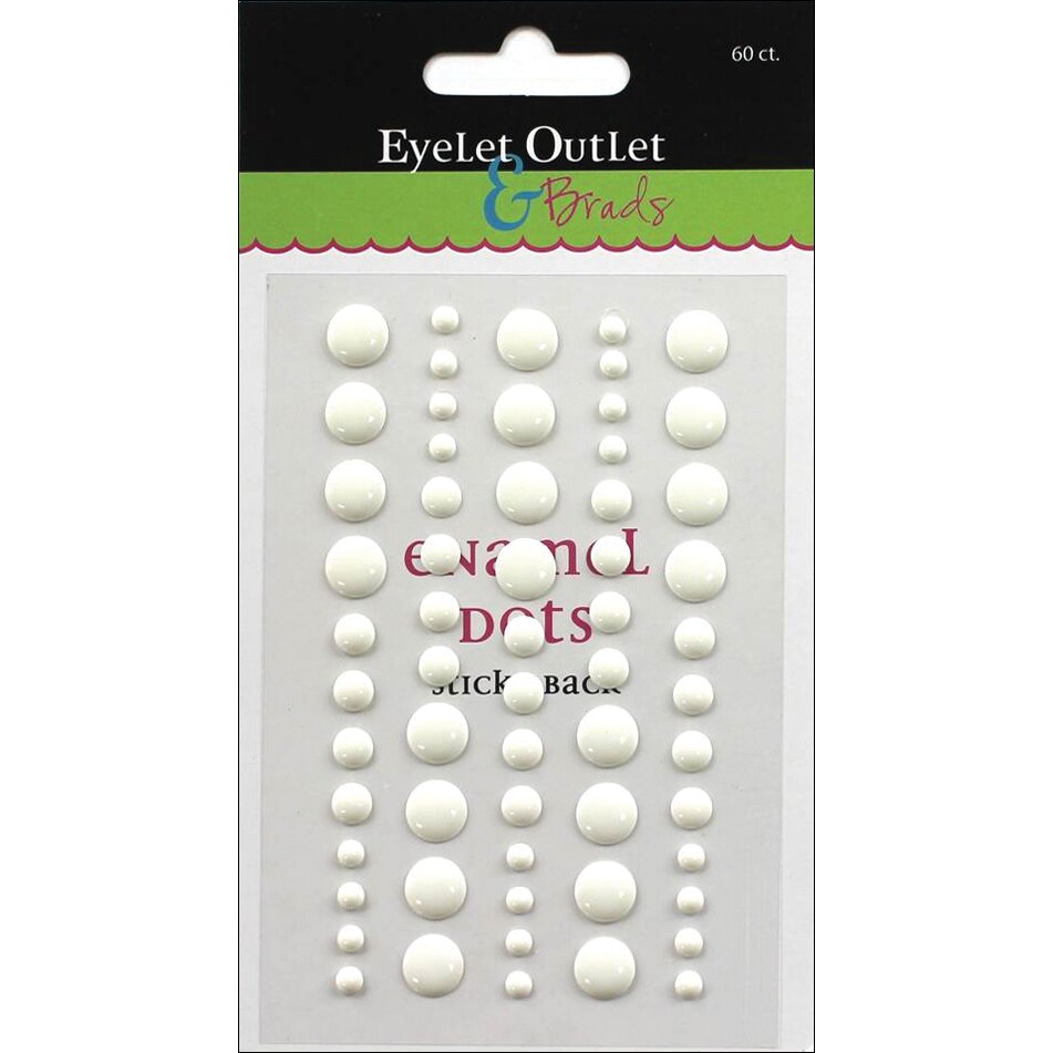 Eyelet Outlet Adhesive-Back Enamel Dot 60/Pkg | Michaels