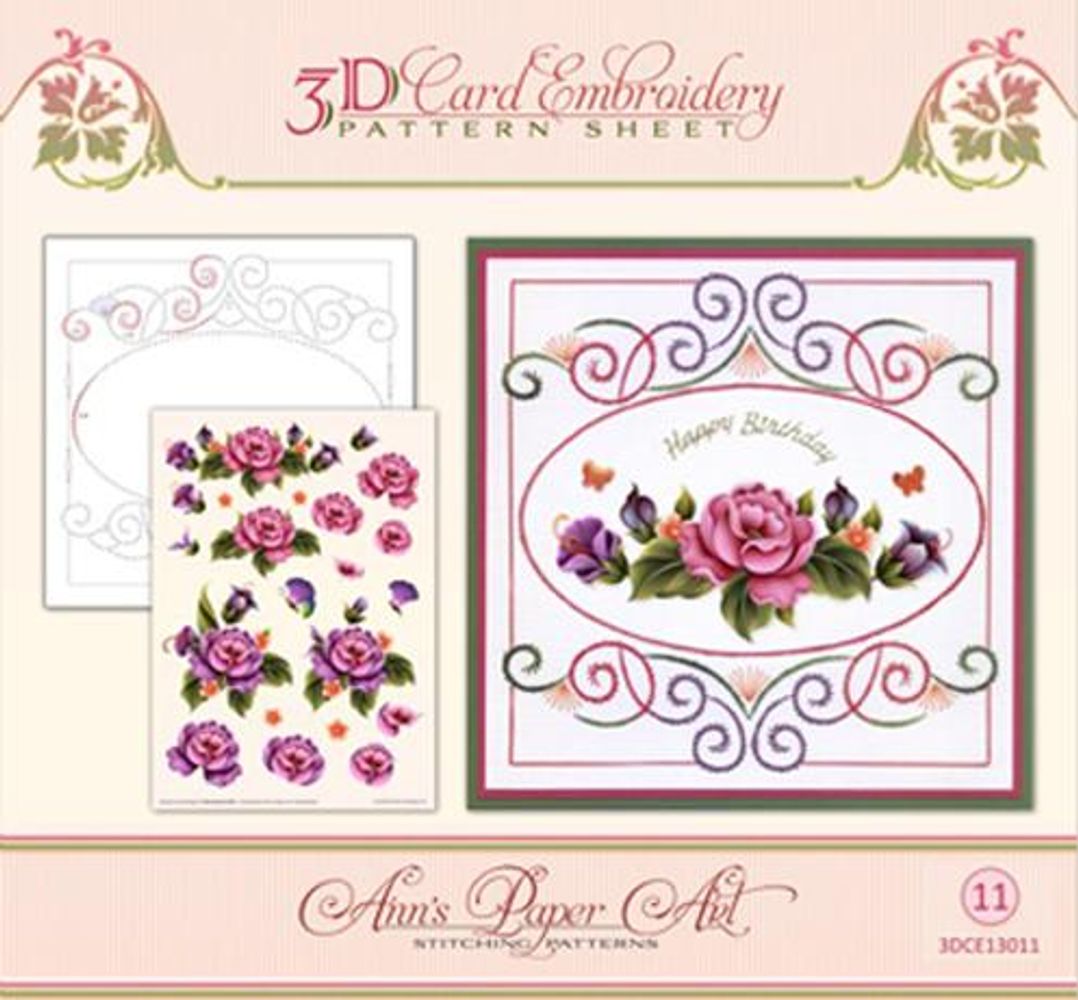 Ann's Paper Art - Embroidery pattern-Garden Enchantment | Michaels