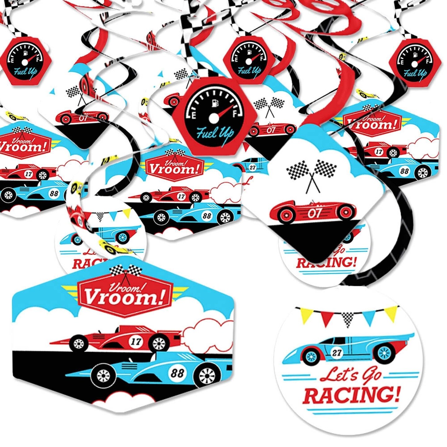Big Dot of Happiness Let's Go Racing - Racecar - Race Car Birthday ...