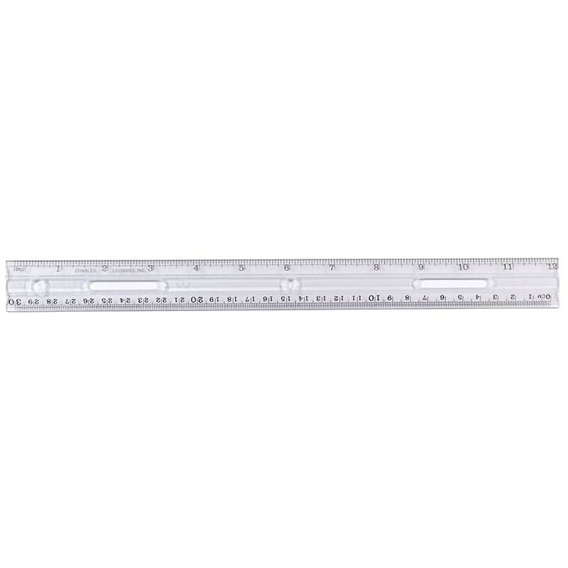 Plastic Ruler, Double Bevel, 12", Clear | Michaels