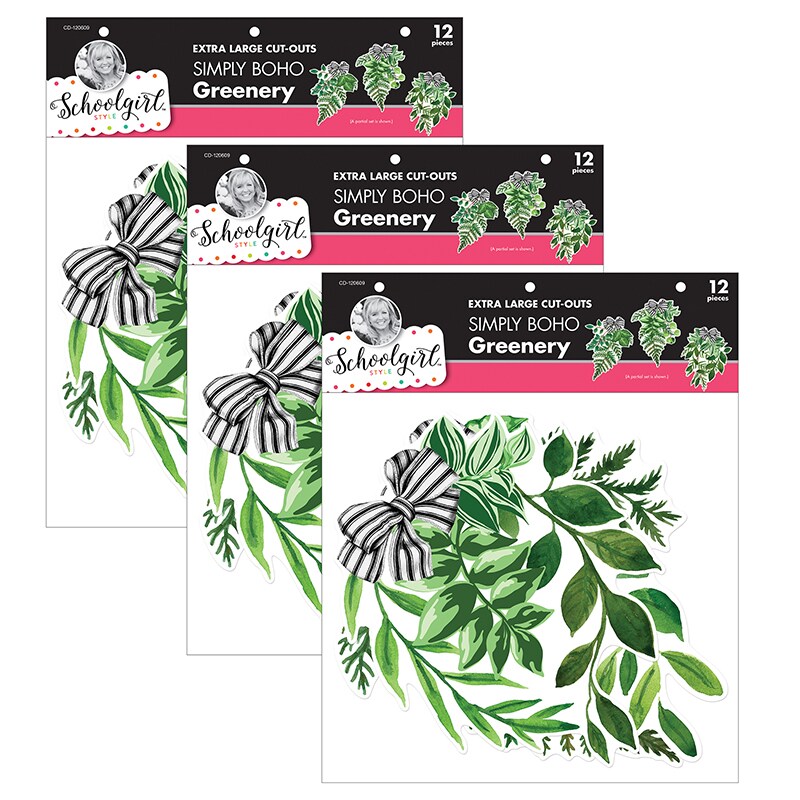 Simply Boho Greenery Cut-Outs, 12 Per Pack, 3 Packs | Michaels