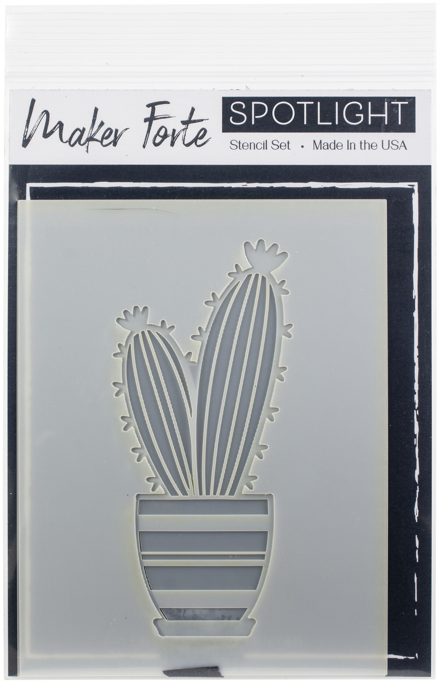 Maker Forte Layered Stencils A2-Feeling Prickly- Cactus | Michaels