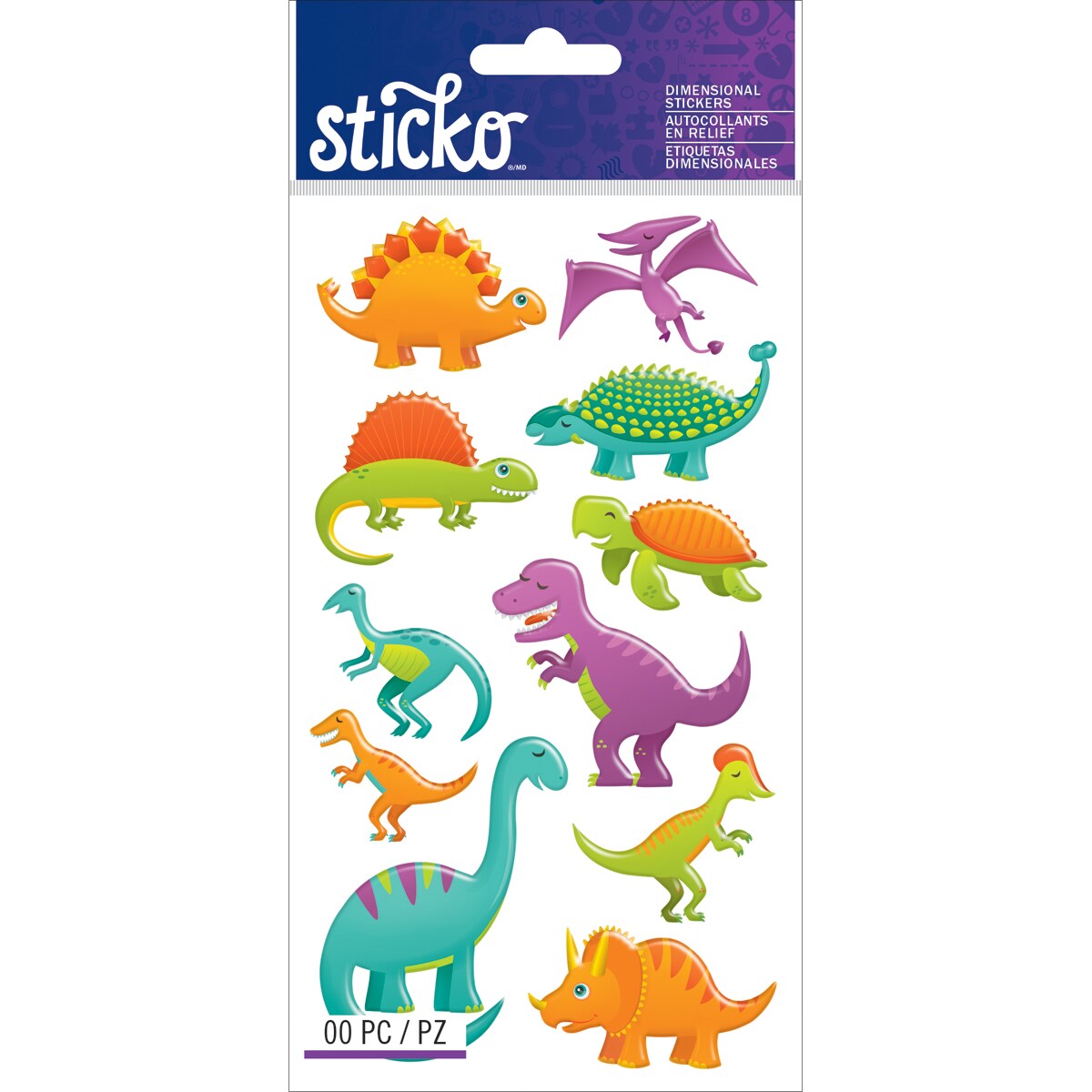 Sticko Dimensional Stickers-Dinosaurs | Michaels