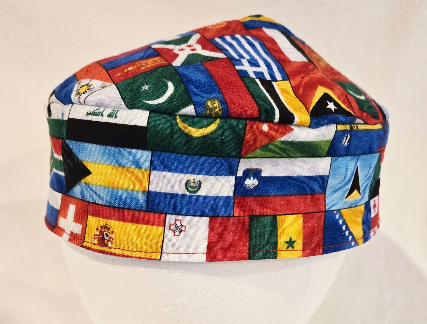 World Flags and Maps Original Style Kippah Yarmulke Washable Reversible ...