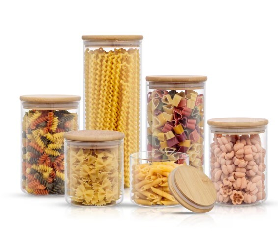 Set of Airtight Storage Jars with Clamp Lids | Michaels