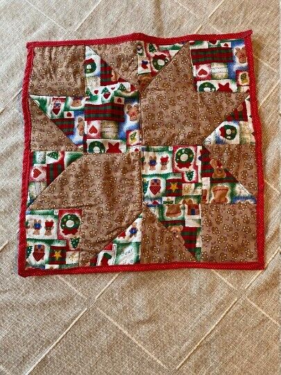 Gingerbread placemat quilted Christmas whimsical Table topper ...
