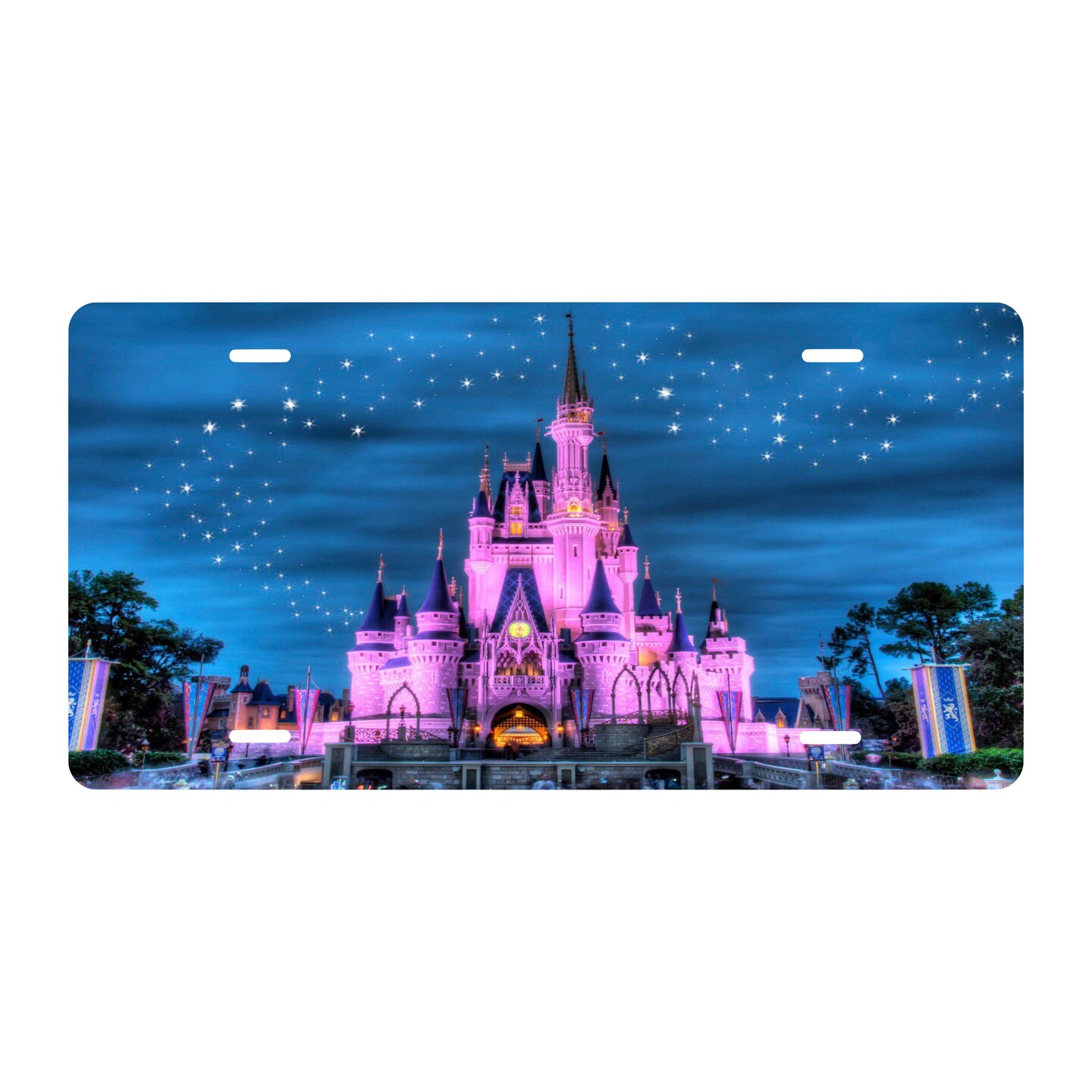 Custom Disney Pink Castle Novelty Front License Plate - Mickey ...