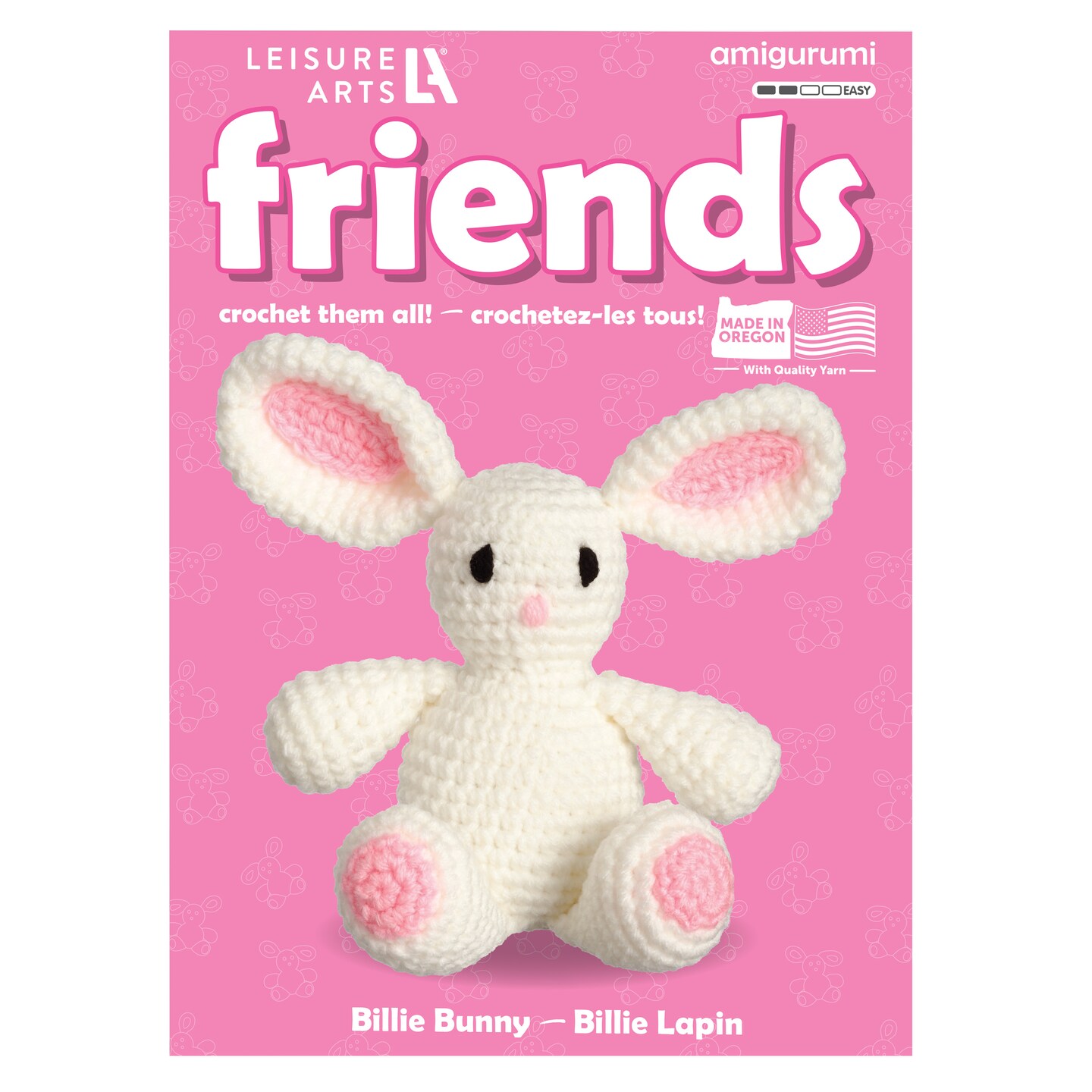 Leisure Arts - Crochet Kits, Friends Billie Bunny, 3", crochet kit for ...