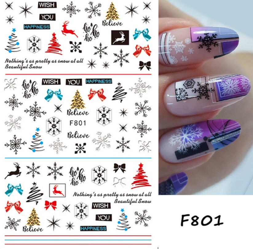 Kitcheniva 3D Nail Art Stickers Decals Christmas Designs | Michaels