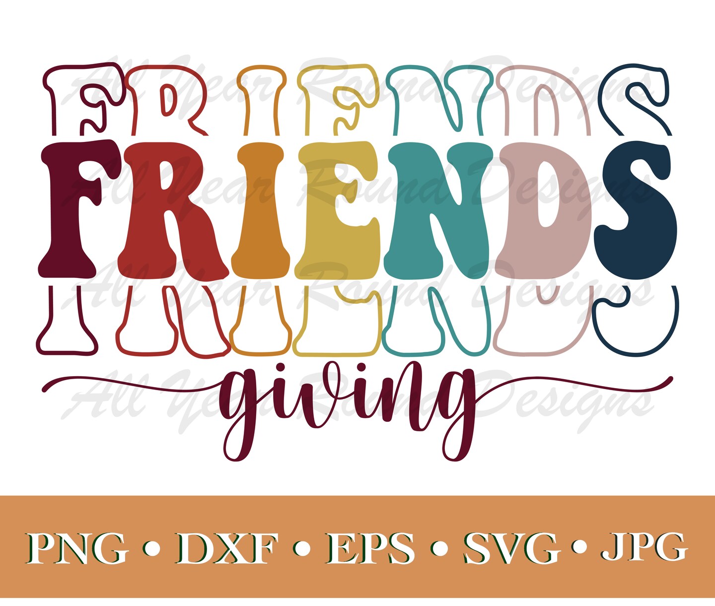 Thanksgiving Decor SVG PNG DXF EPS JPG Digital File Bundle ...