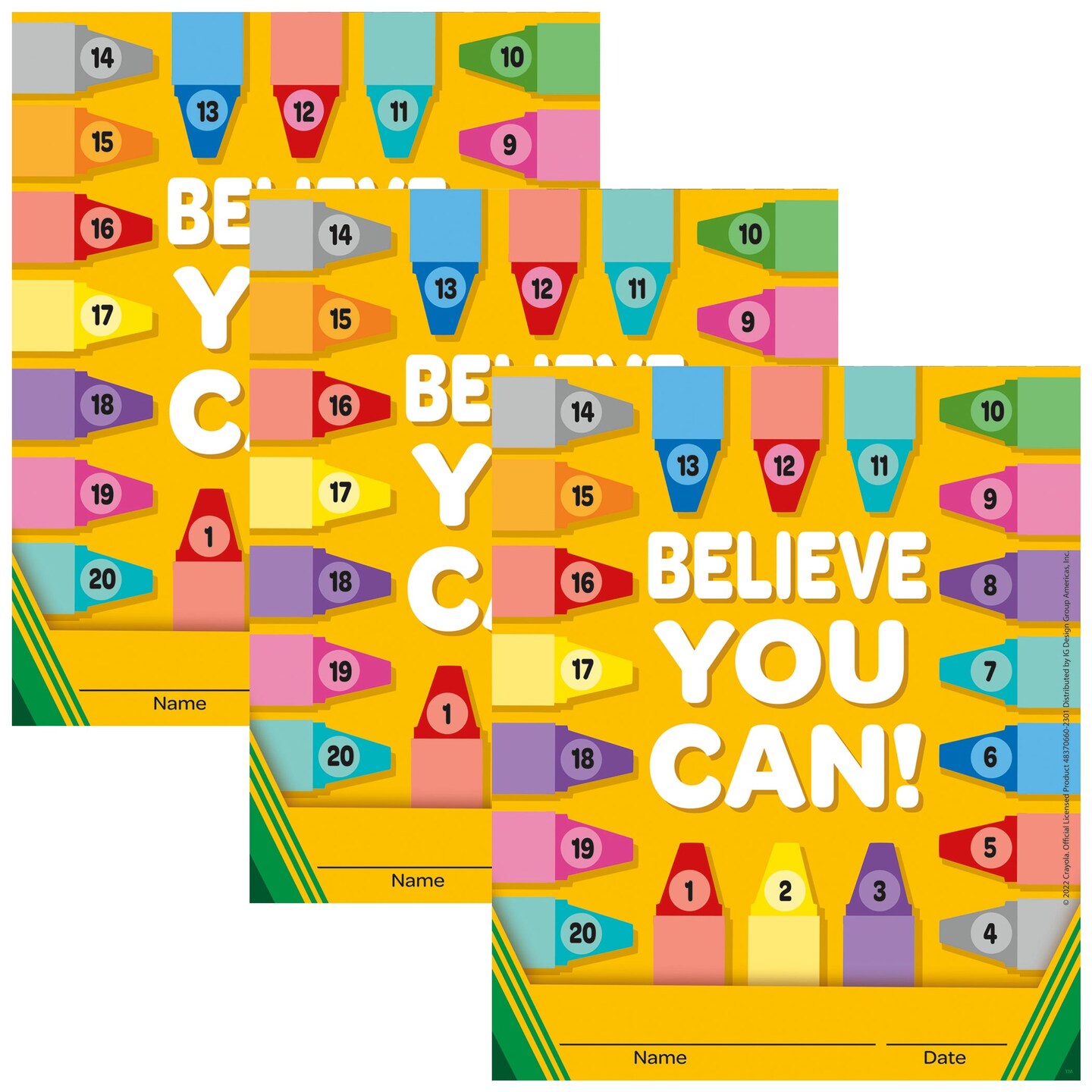 Crayola® Mini Reward Chart with Stickers, 36 Per Pack, 3 Packs | Michaels