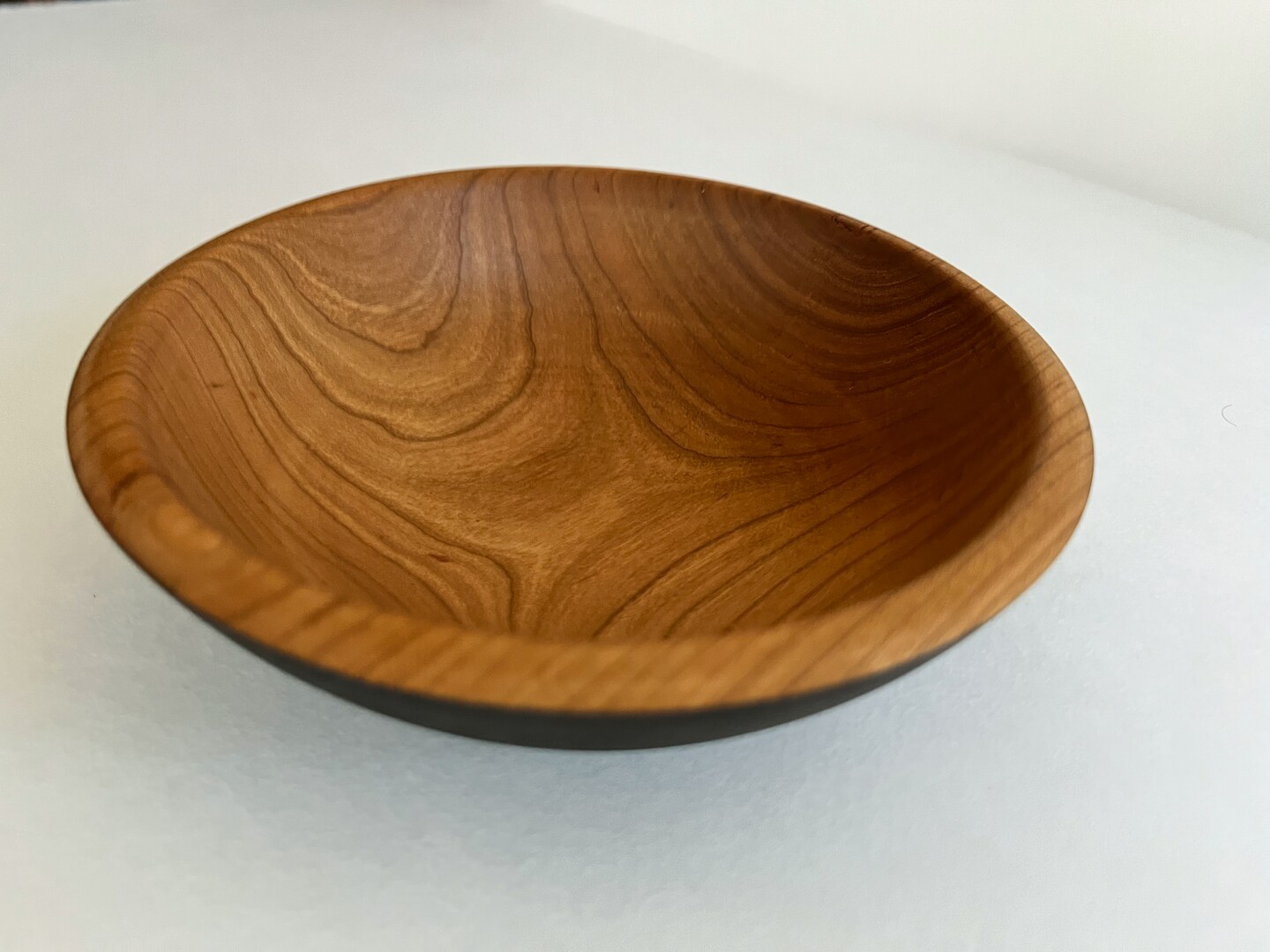 Small ebonized cherry wooden bowl, hand turned | MakerPlace by Michaels