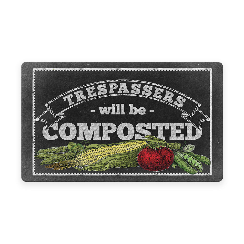 Compost Trespassers Door Mat (18 x 30") | Michaels