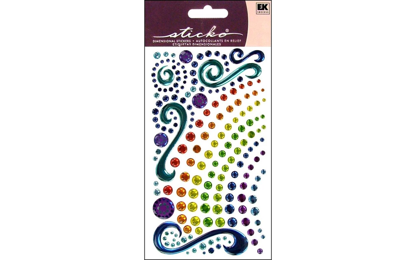 EK Sticko Sticker Sparkler Rainbow Dots | Michaels