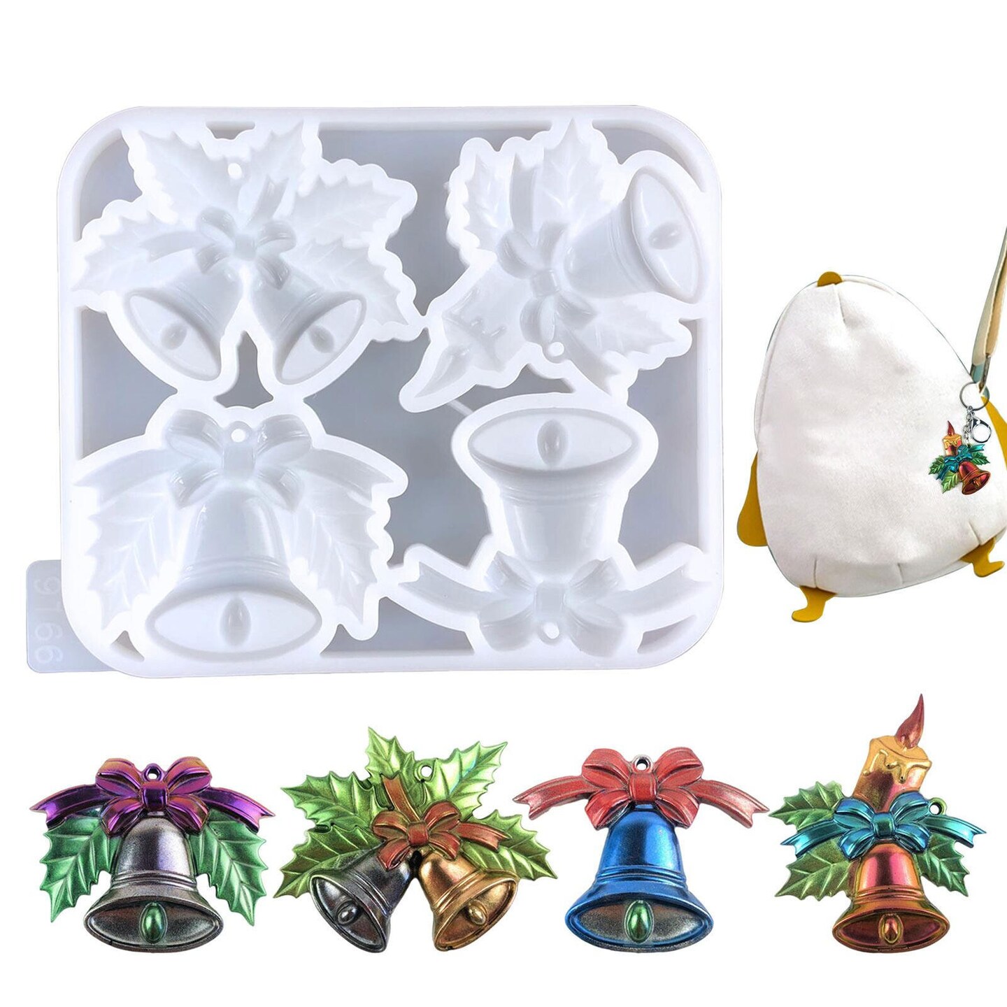 Kitcheniva Christmas Bell Silicone Mold 3D DIY Molds | Michaels
