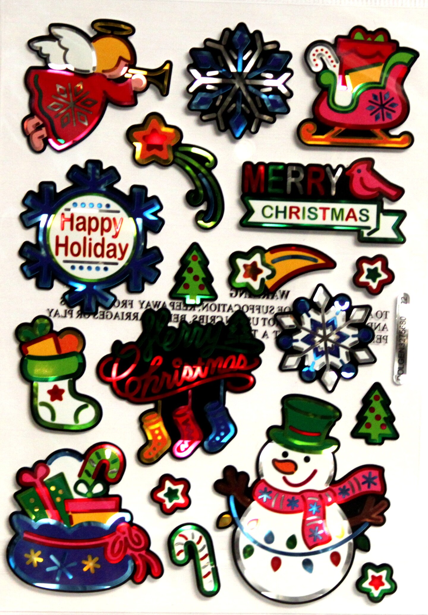 Designer Merry Christmas Icons Foil Stickers | Michaels