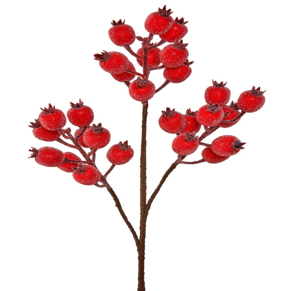 24" ICEY WATERPROOF POMEGRANATE BERRY SPRAY | Michaels