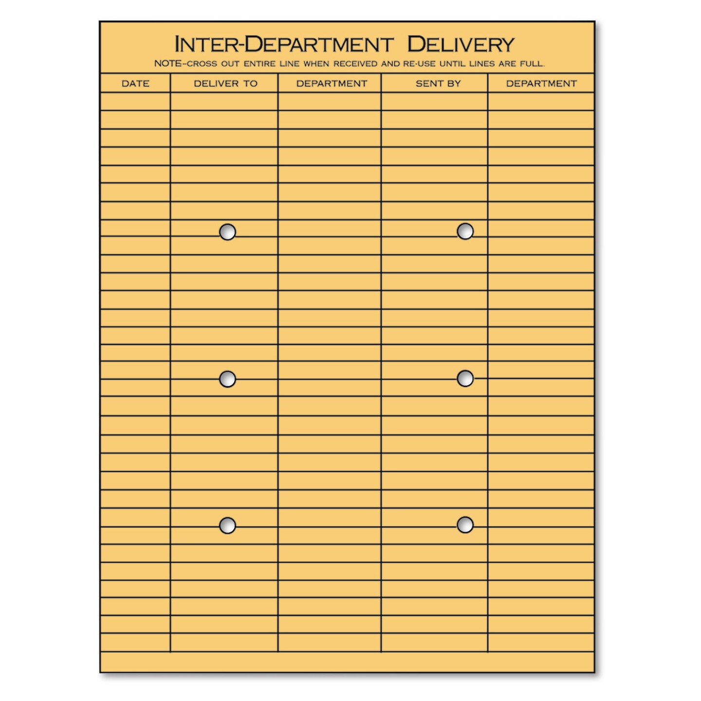 Universal Light Brown Kraft String/Button Interoffice Envelope, #97 ...