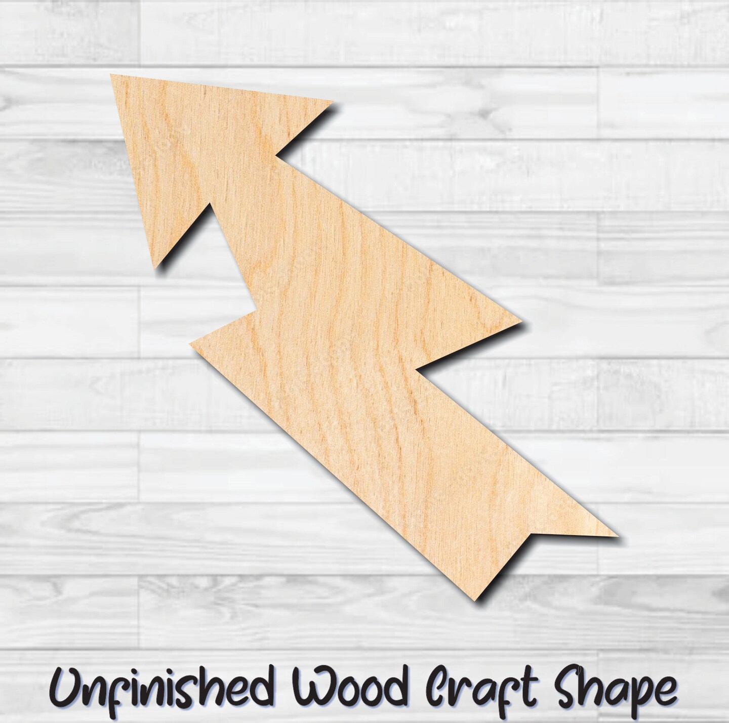 Lightning Bold Arrow 3 Unfinished Wood Shape Blank Laser Cutout ...
