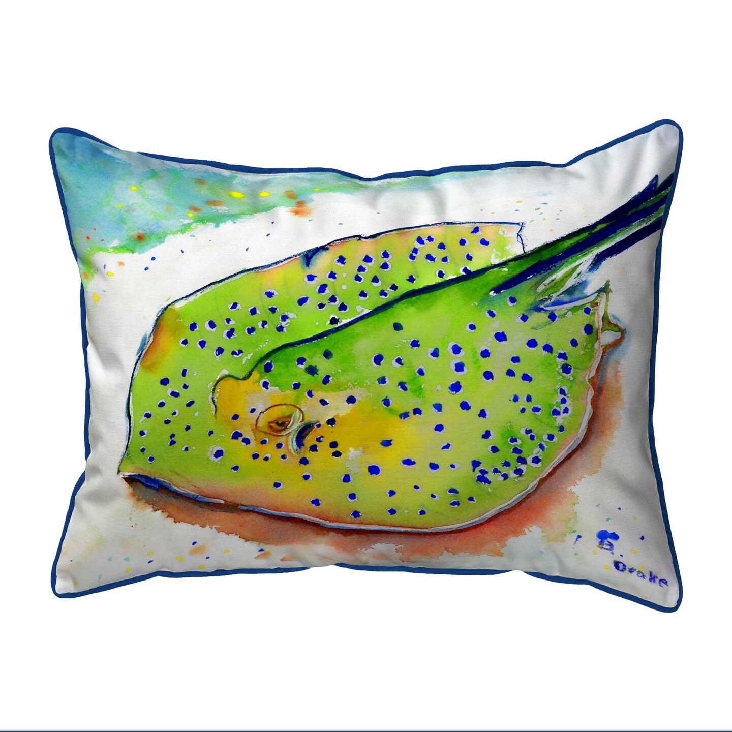 Betsy Drake Stingray Small Indoor/Outdoor Pillow 11x14 | Michaels