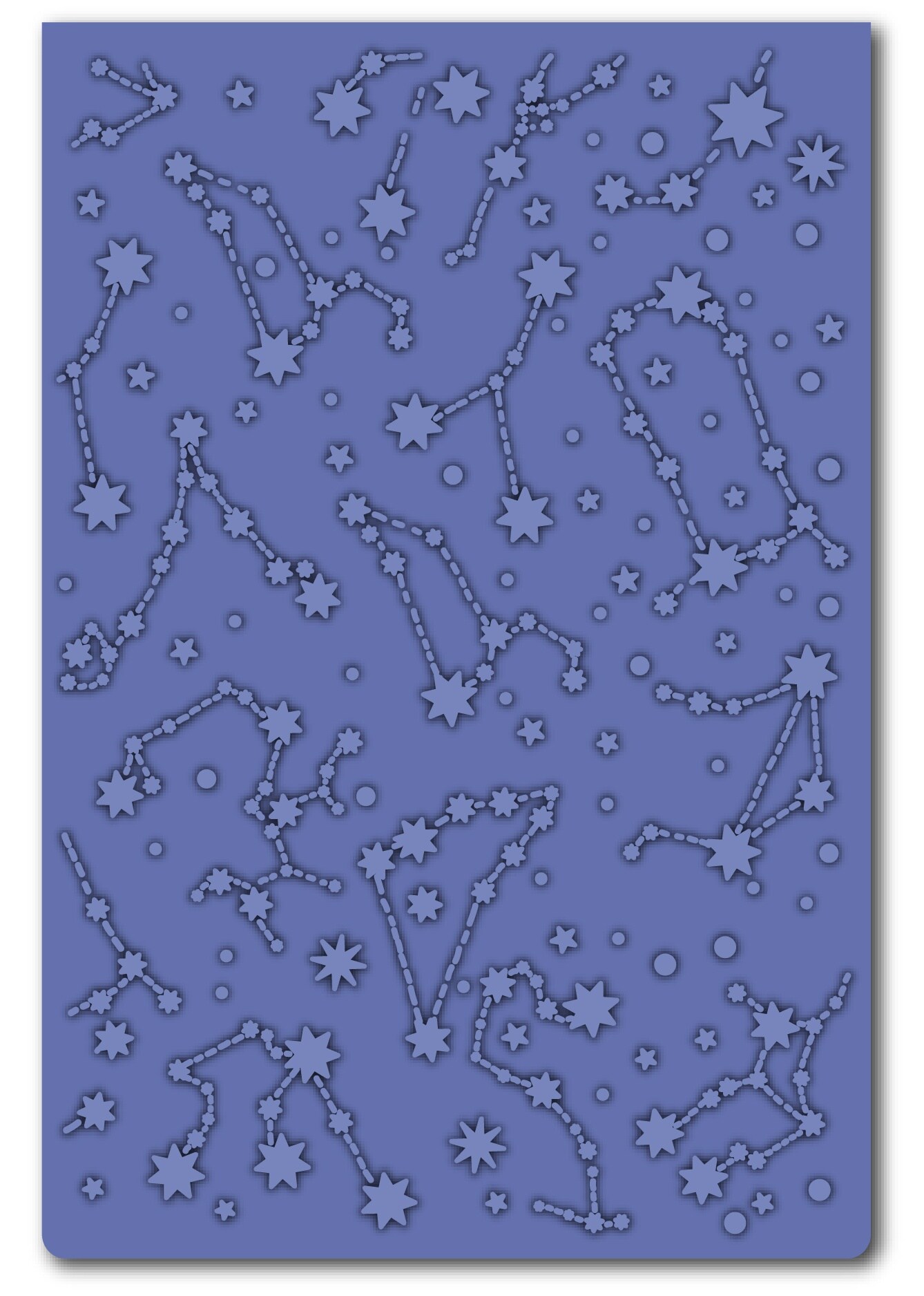 Crafter's Companion Cosmic 2D Embossing Folder 6"X4"-Cosmic ...