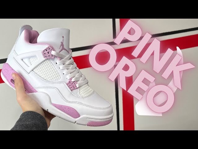 Air Jordan 4 White Pink Oreo Shoes, Sneaker for men, Sneaker for women ...