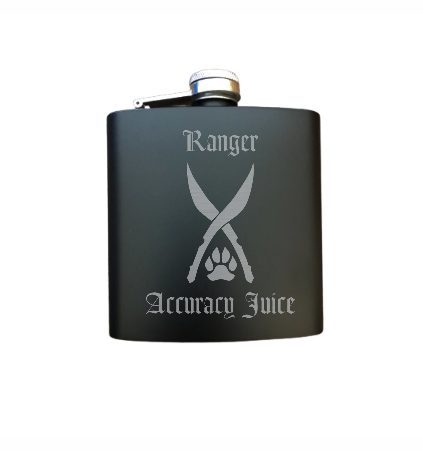 DND Gifts Engraved Flask Ranger Accuracy Juice with Class Symbol ...