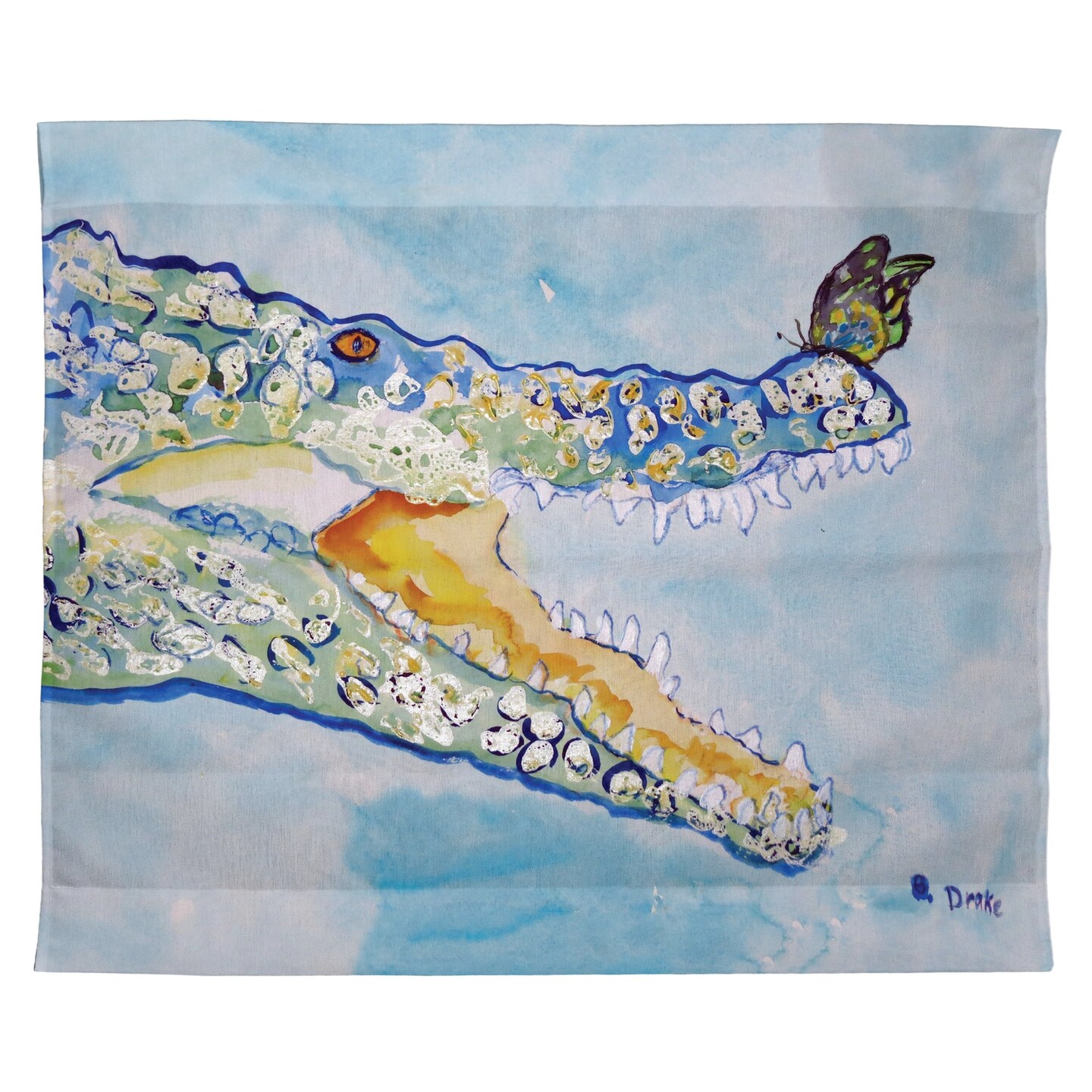 Betsy Drake Croc & Butterfly Outdoor Wall Hanging 24x30 | Michaels