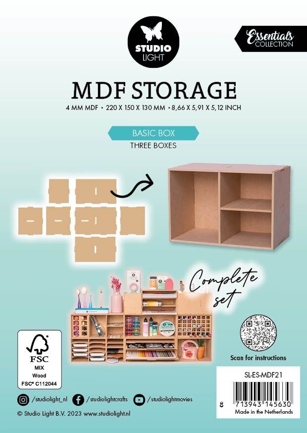 Studio Light MDF Storage Essentials-Nr. 21, Basic Box Three Boxes ...