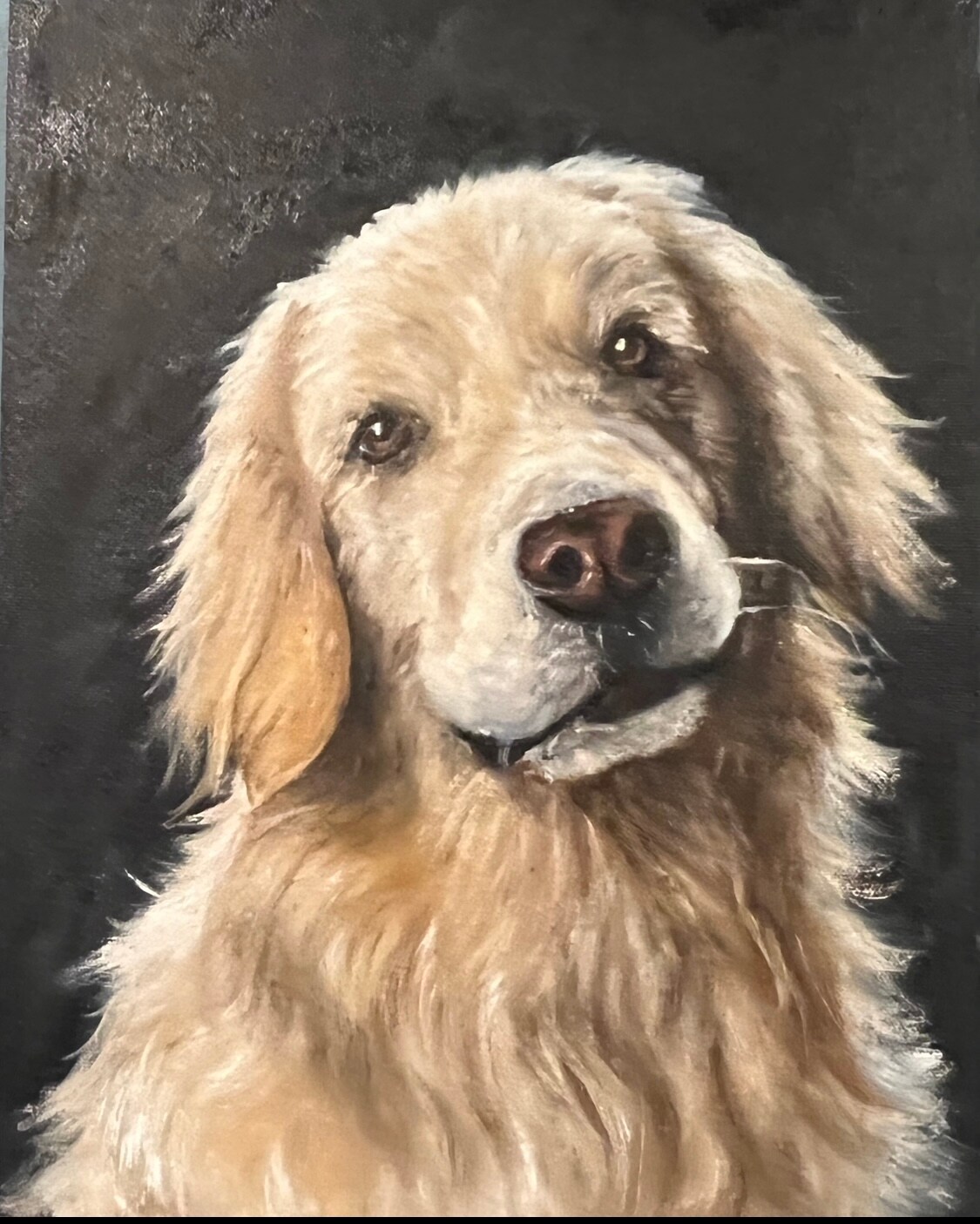 Custom Portrait of Dog from photo, Oil painting of pet, Painting of ...