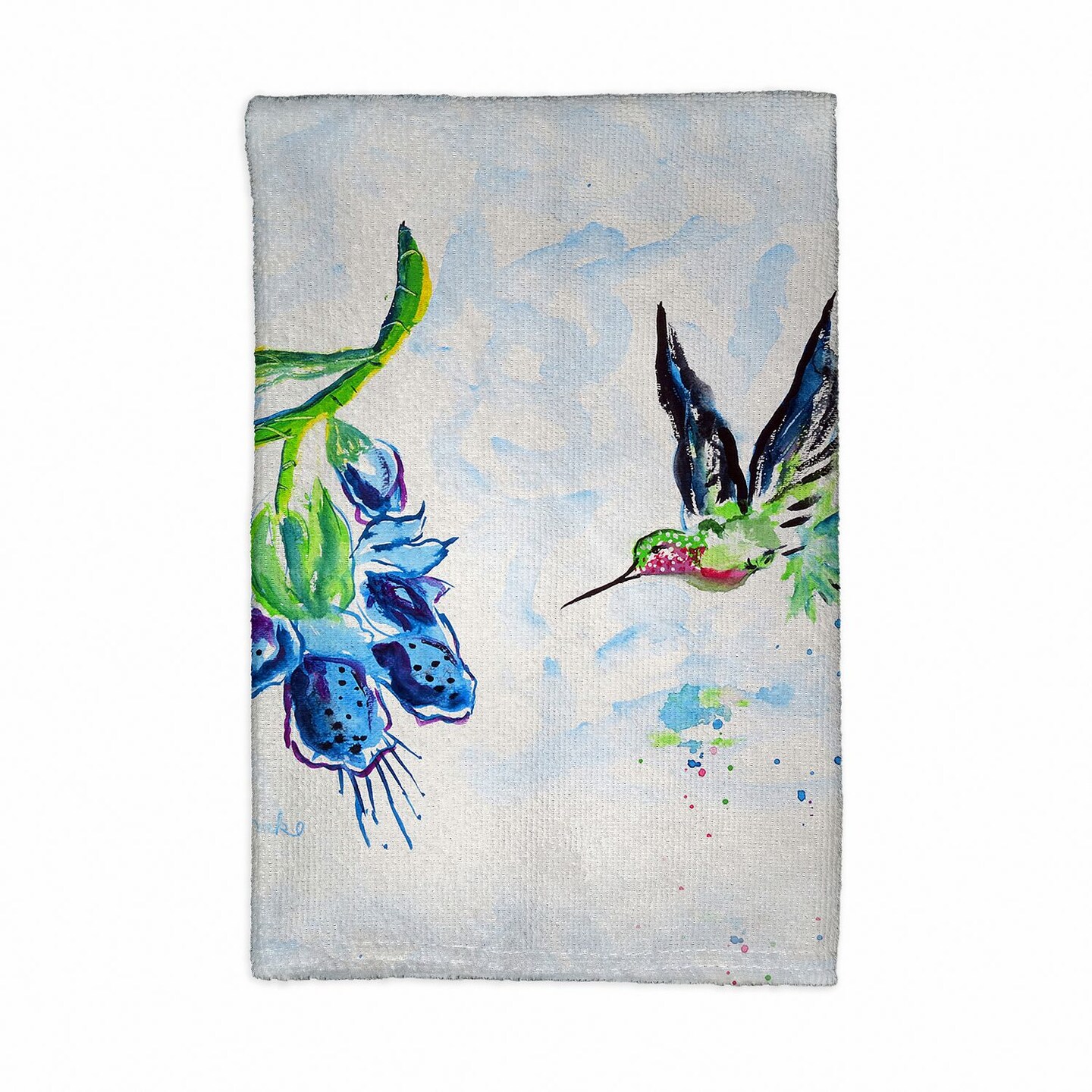 Betsy Drake Hovering Hummingbird Kitchen Towel | Michaels