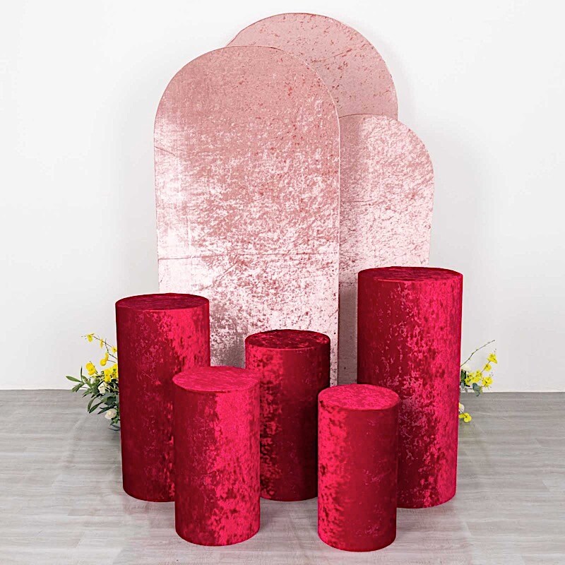 5 Cylinder Pedestal Crushed Velvet Display STAND COVERS | Michaels