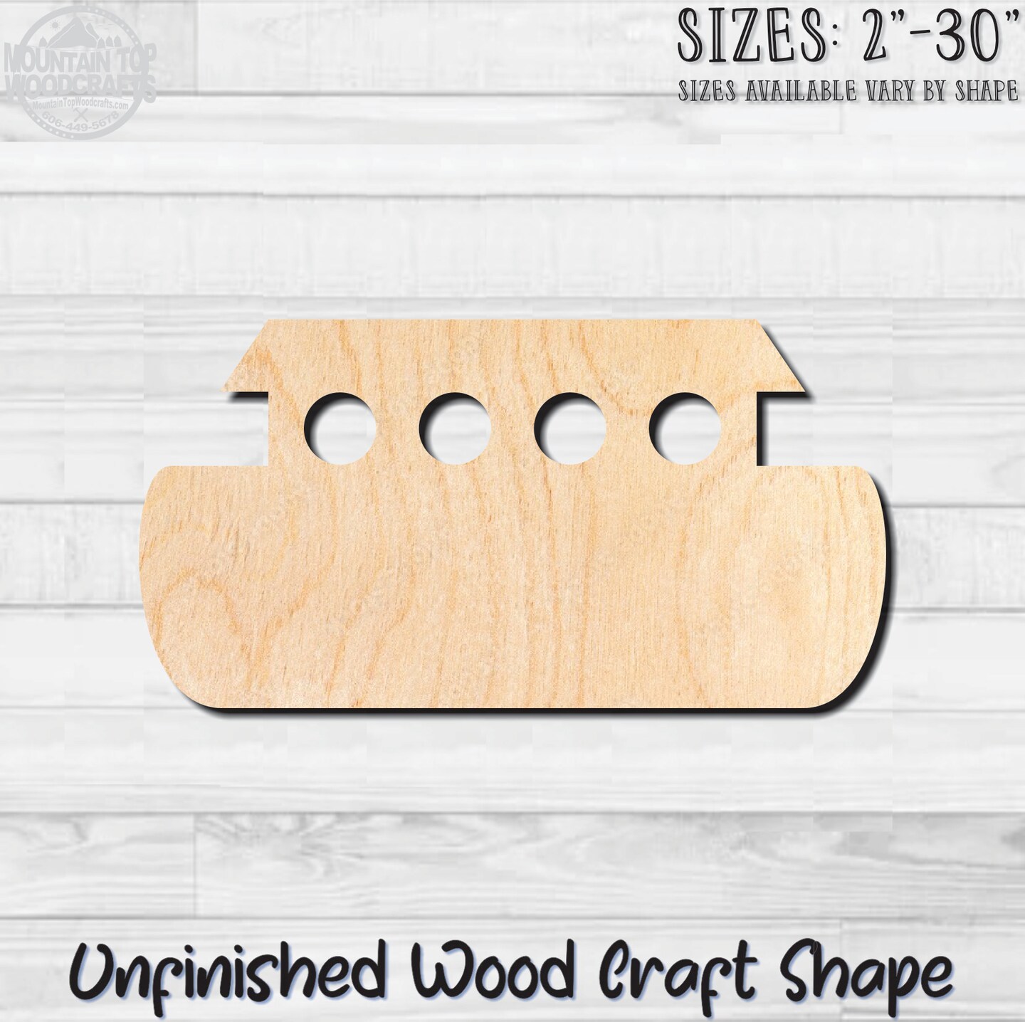 Noah's Ark 2 Unfinished Wood Shape Blank Laser Engraved Cutout ...