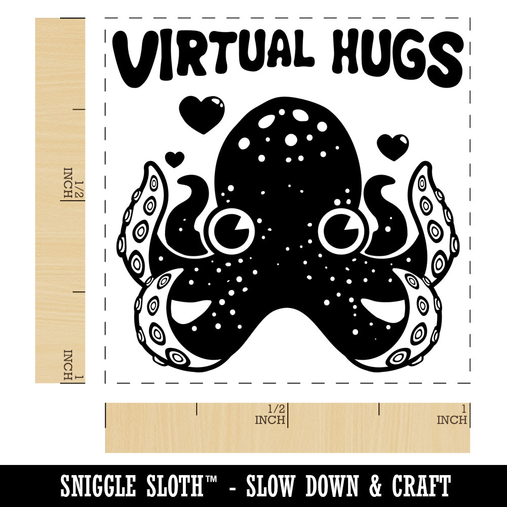 Octopus Virtual Hugs Self-Inking Rubber Stamp Ink Stamper | Michaels