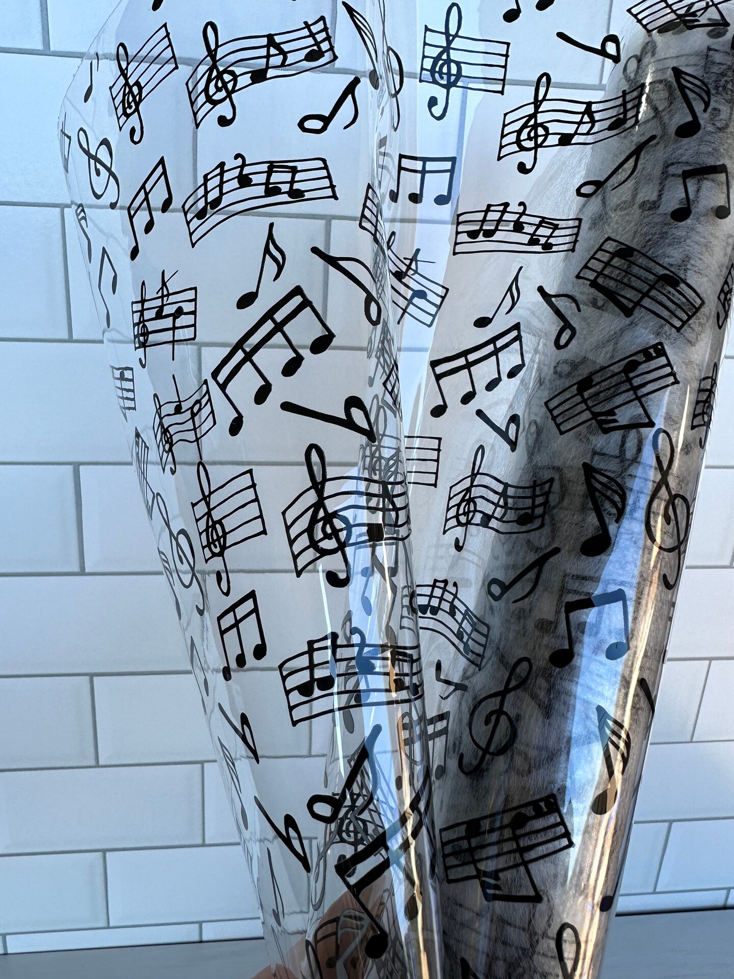 Clear Music Notes TPU Vinyl | Michaels