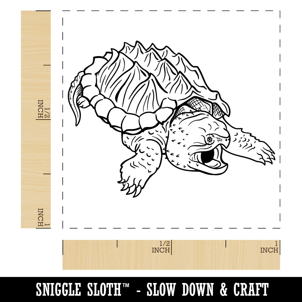 Alligator Snapping Turtle Self-Inking Rubber Stamp Ink Stamper | Michaels