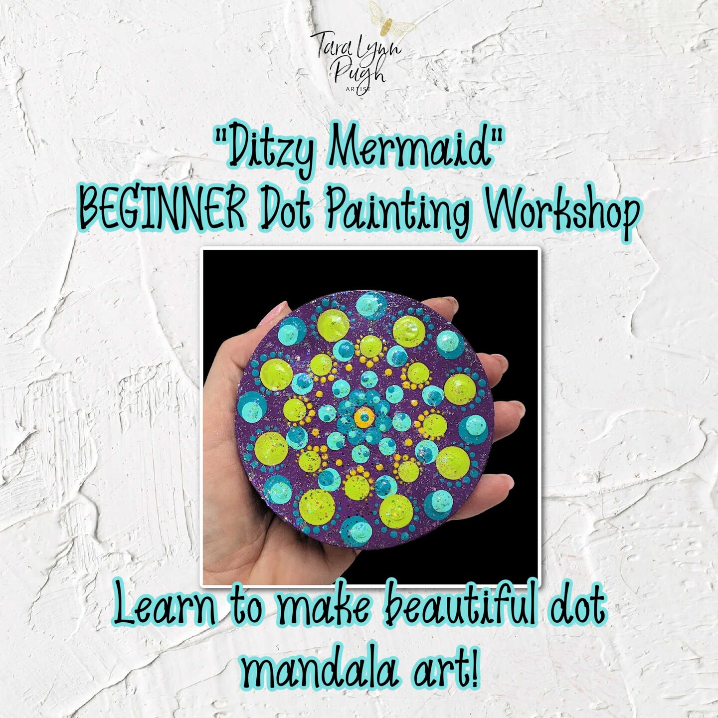 Ditzy Mermaid - Dot Painting for Beginners | Classes | Michaels