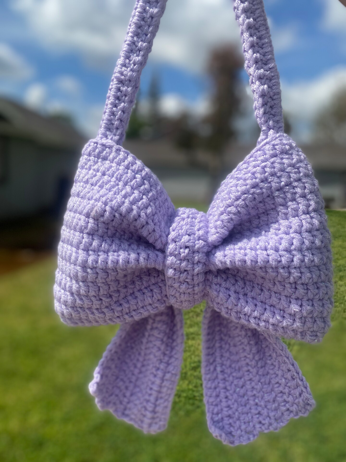 Crochet bow bag | MakerPlace by Michaels