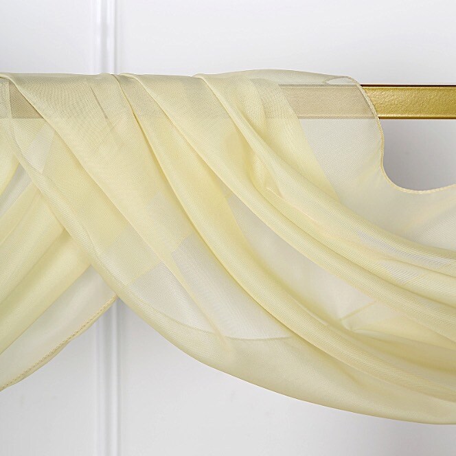 18 feet Sheer Organza CURTAIN Panel BACKDROP Drape | Michaels