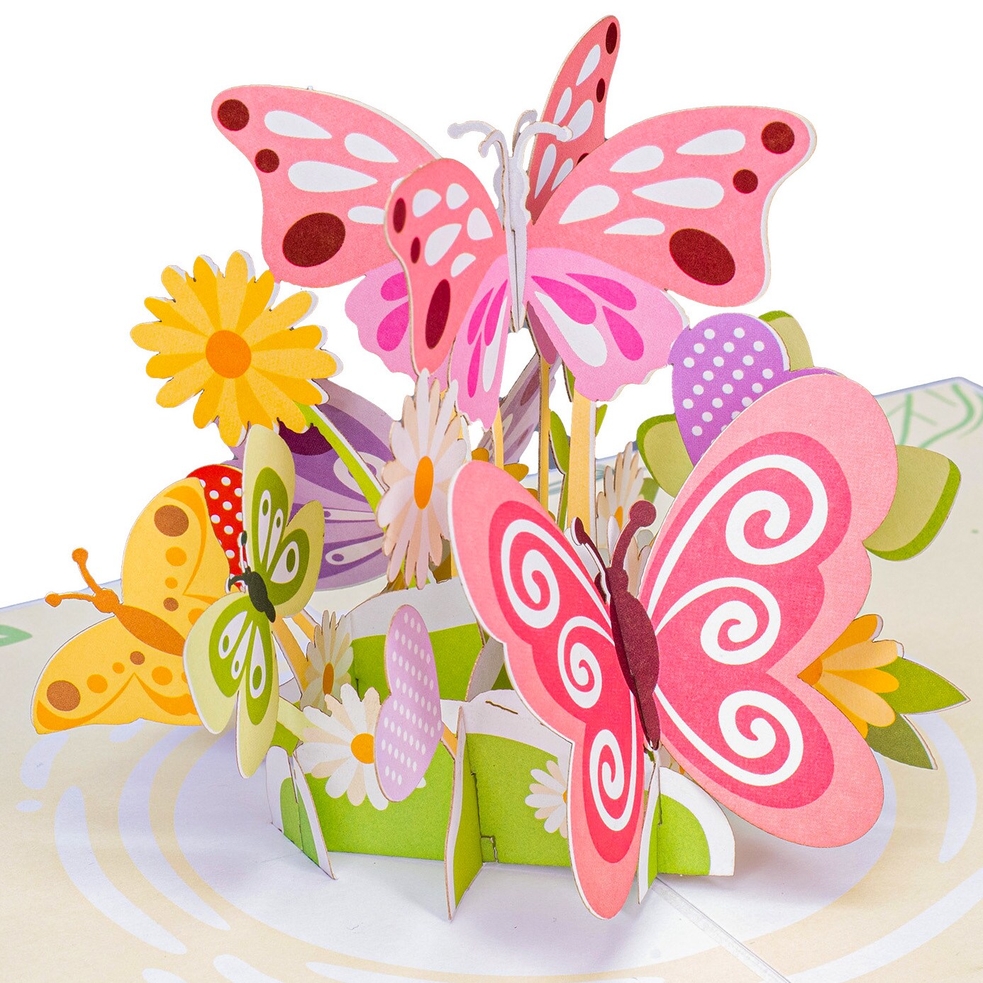 Paper Love Butterflies Pop Up Card, Handmade 3D Popup Greeting Cards ...
