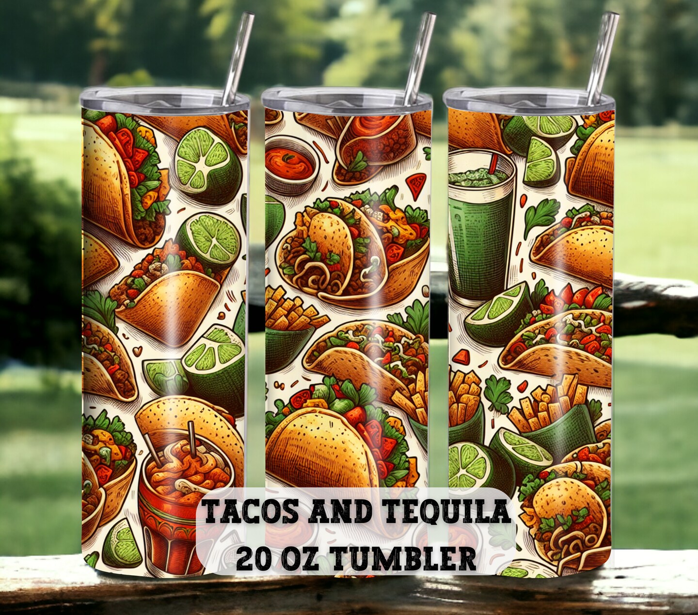Tacos and Tequila 20 oz Tumbler | MakerPlace by Michaels