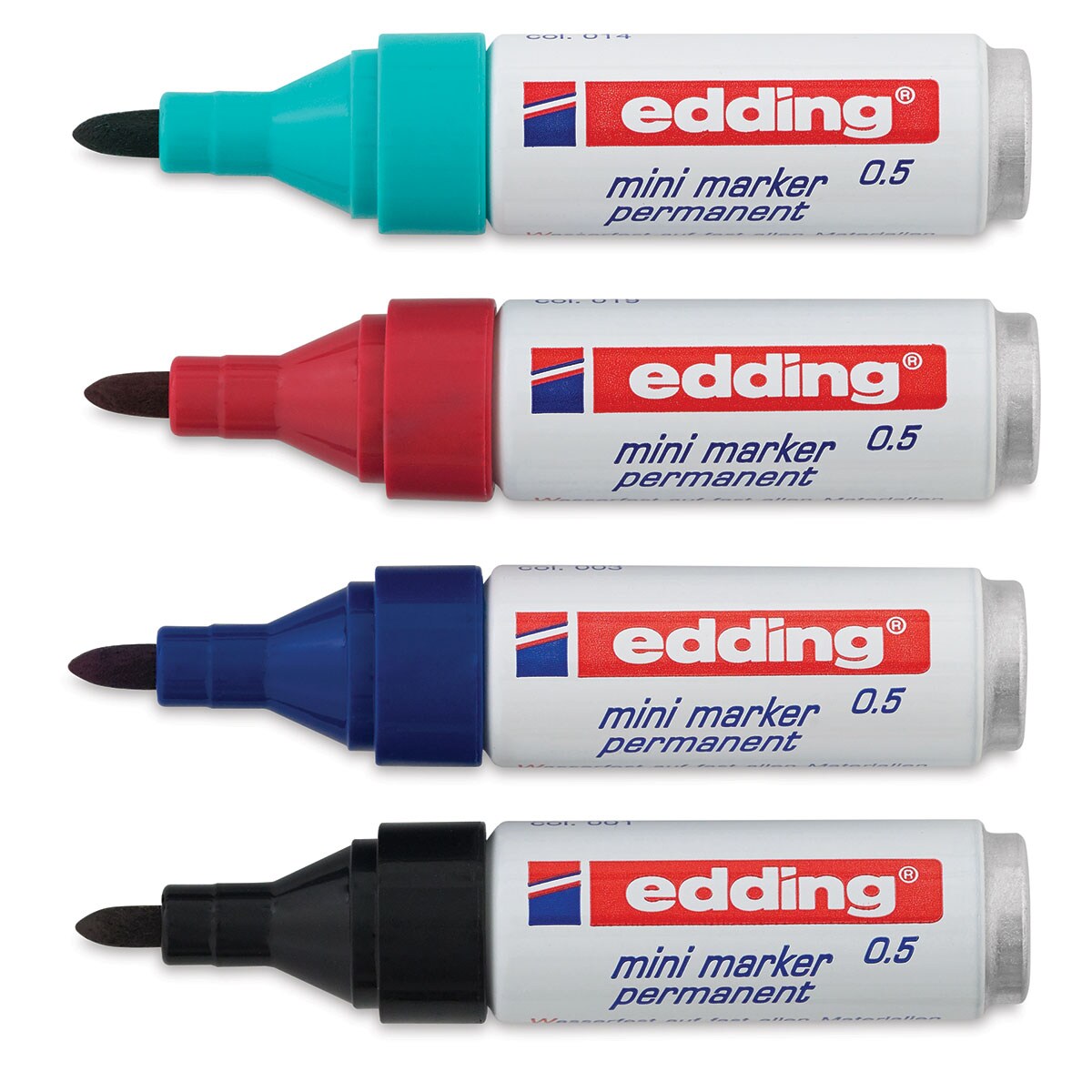 Edding Mini Permanent Markers - Set of 4, Bullet Nib | Michaels