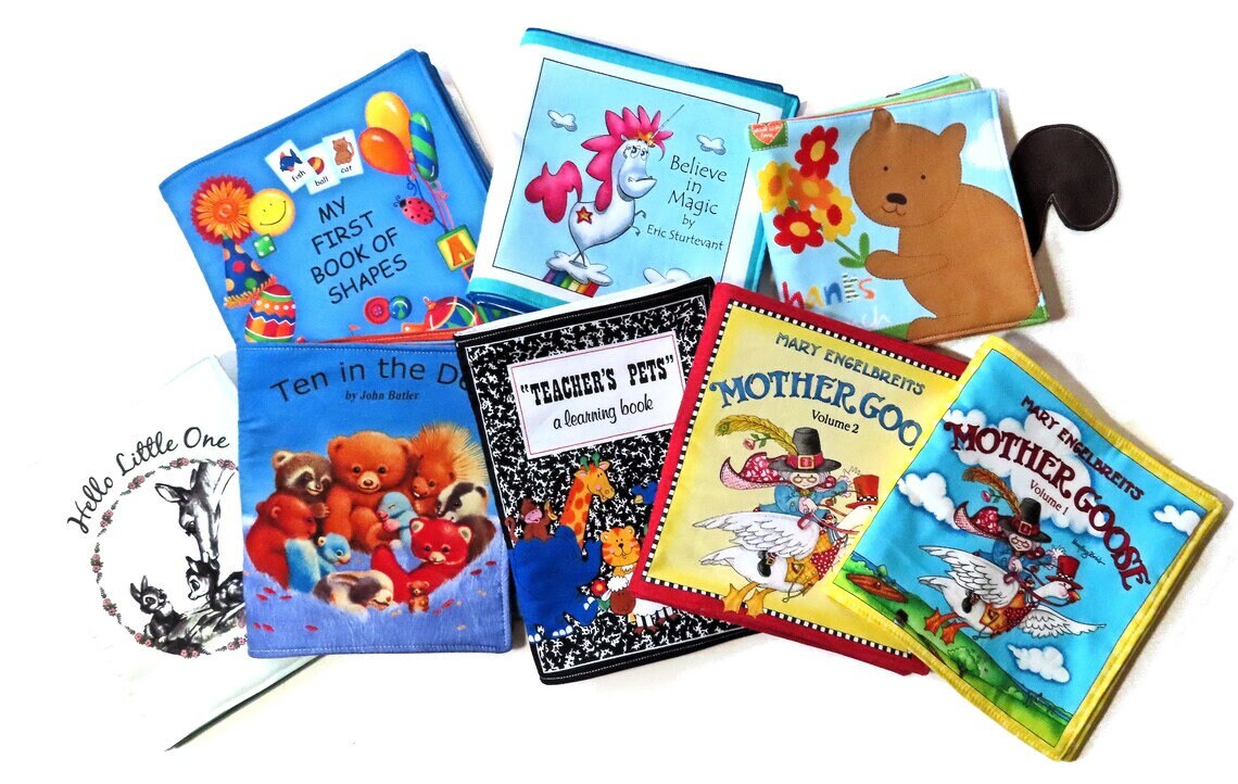Cloth Baby Toddler Book, Cloth Books Reading Fun, Family Cuddle Time ...