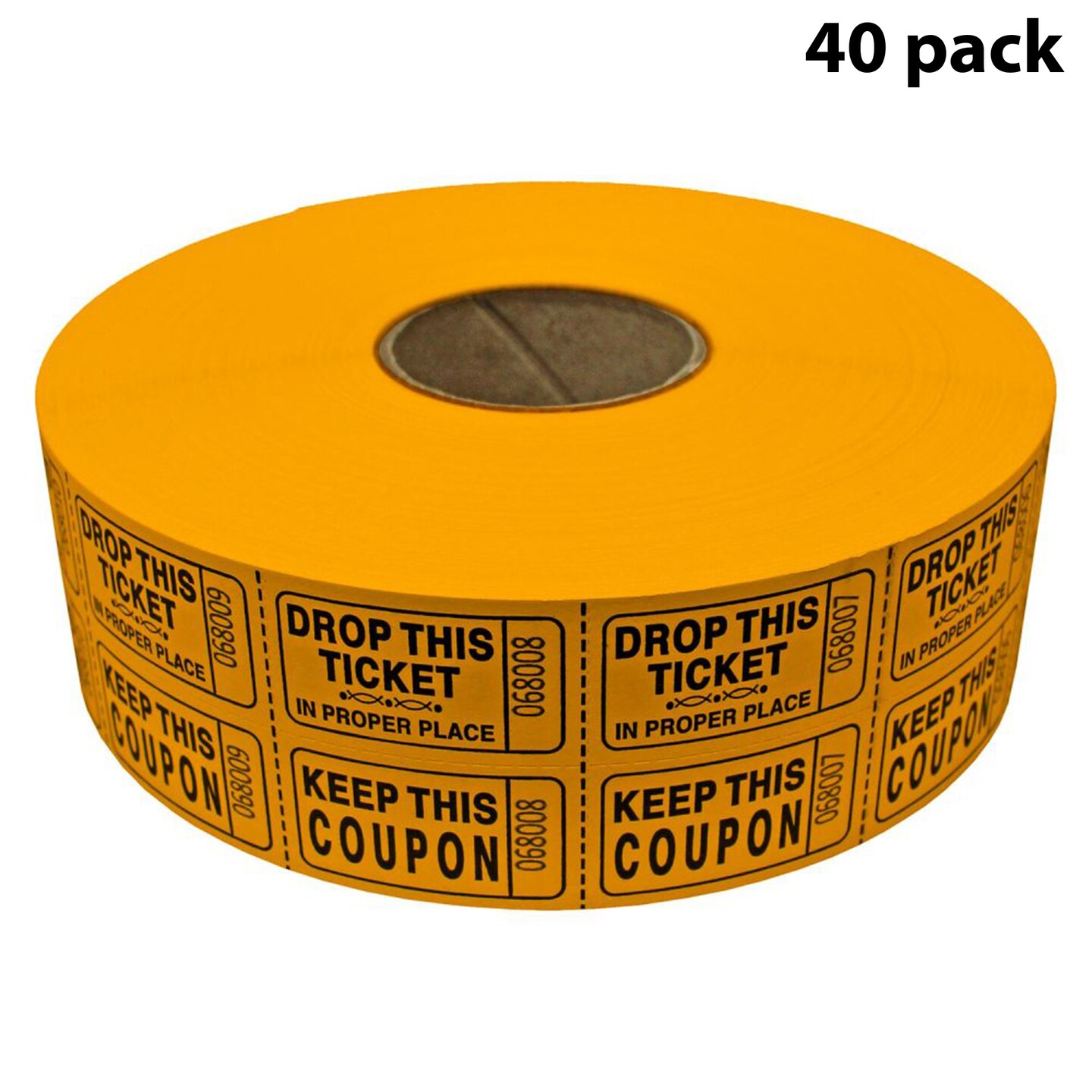 Double Roll Raffle Tickets – Coupon Tickets (2000/Roll) – Available in ...