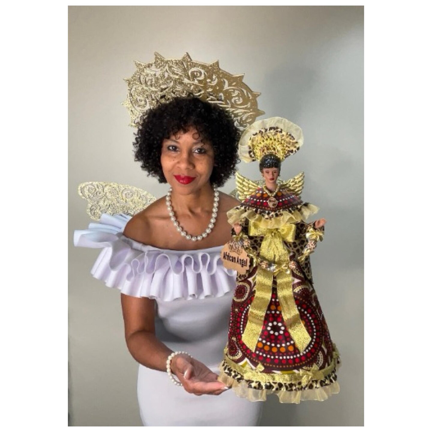 African American Angel Tree Topper, Afrocentric Angel Tree Topper ...