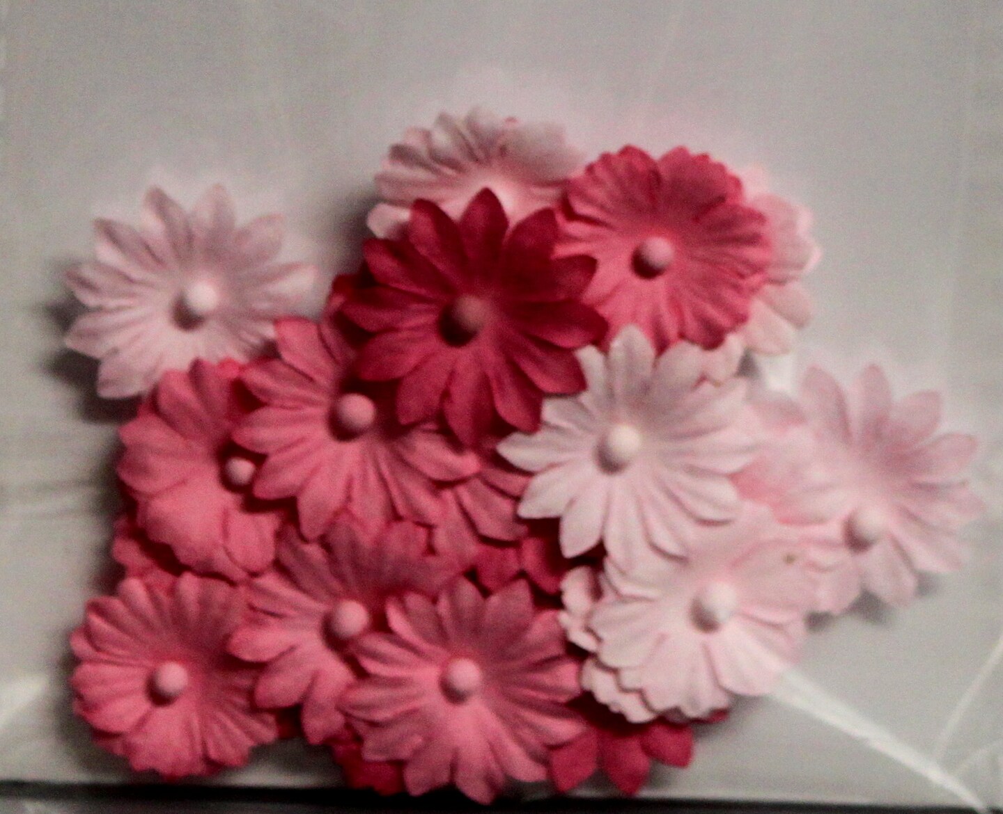 Designer Mini Pink Tri-Color Flowers 24 Pieces | Michaels