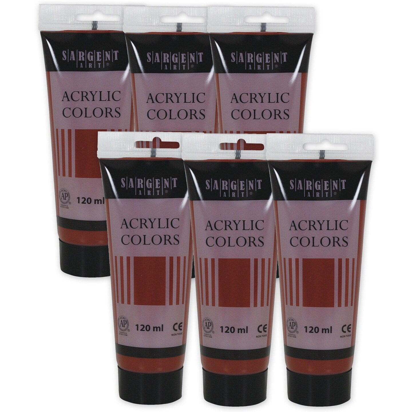 Acrylic Paint Tube, 120 ml, Venetian Red, Pack of 6 | Michaels