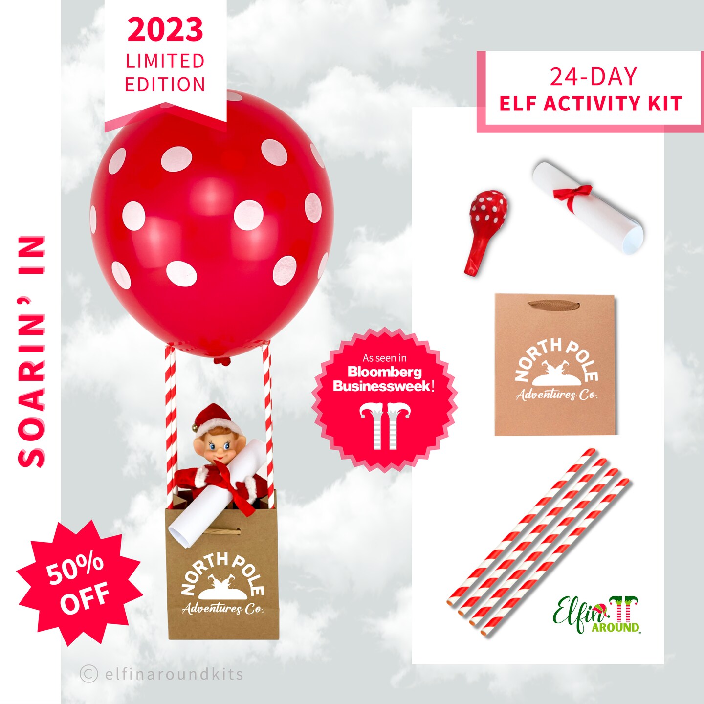 24-Day Christmas Elf Activity Kit | Best Seller Elf Kit | Elf Props ...