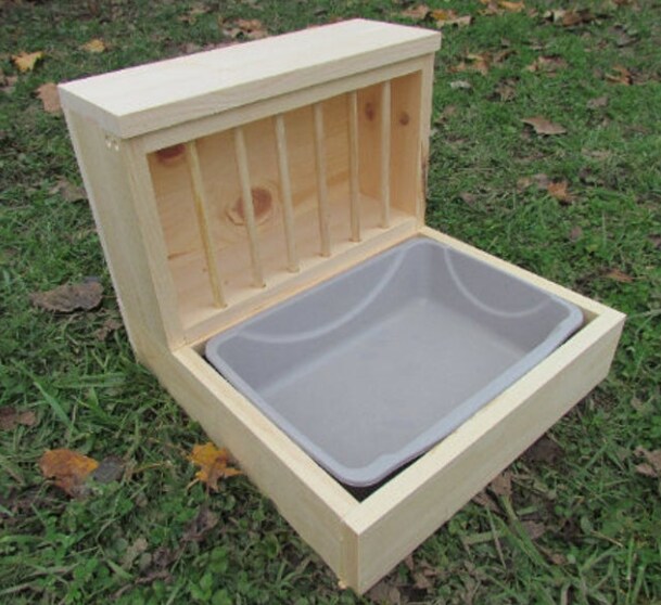 Extra Small - Hop Box: Rabbit Bunny Hay Feeder and Litter Pan Combo ...