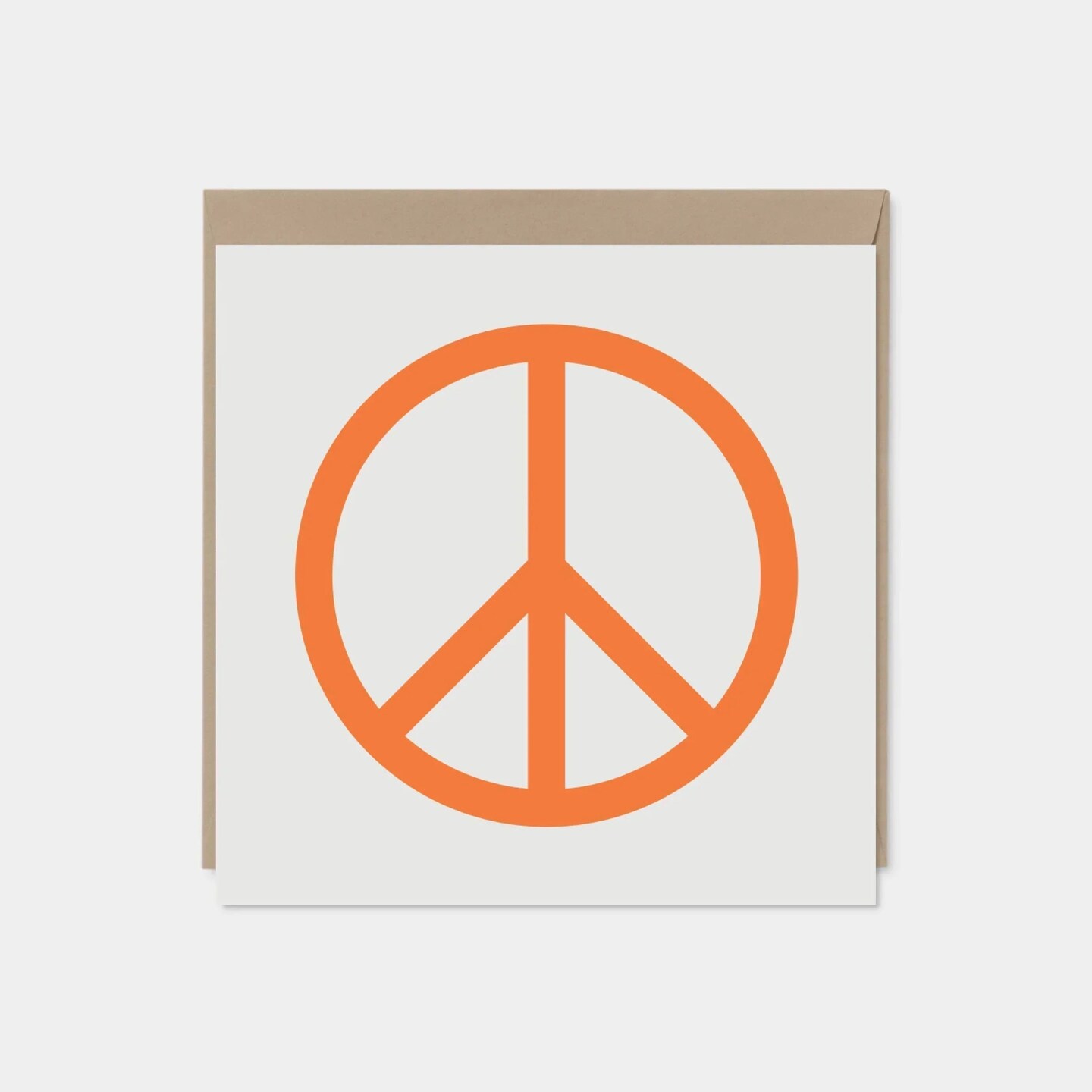 Orange Peace Sign Card, Square Peace | Michaels
